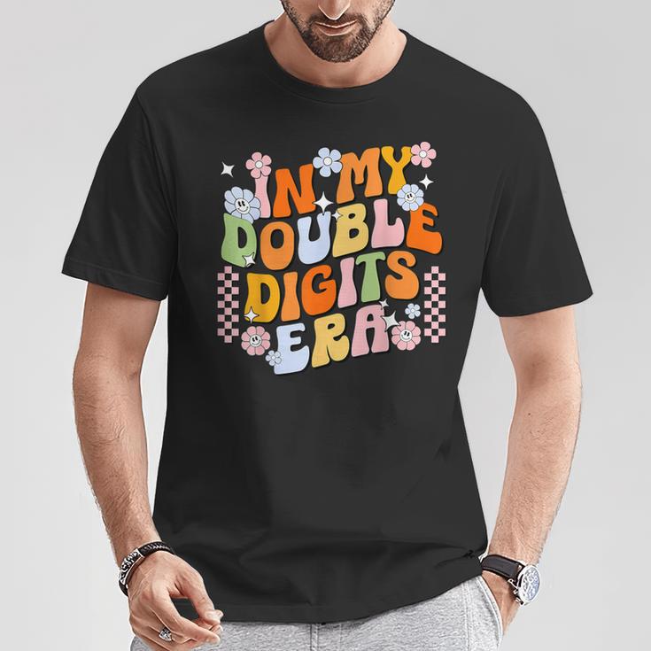 In My Double Digits Era Retro 10 Year Old 10Th Birthday Girl T-Shirt ...