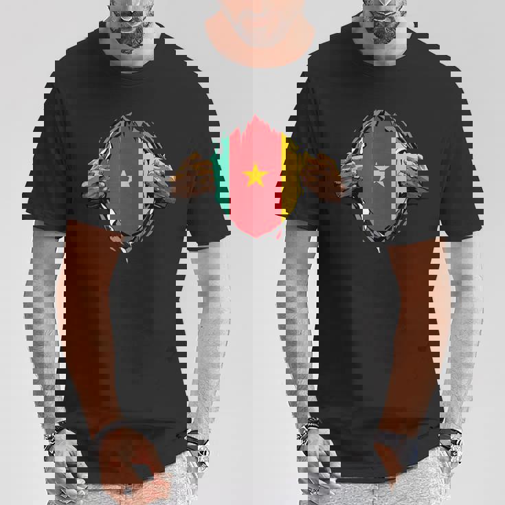 Drapeau Du Patrimoine Camerounais Avec Racines Fières Du Cameroun T ...