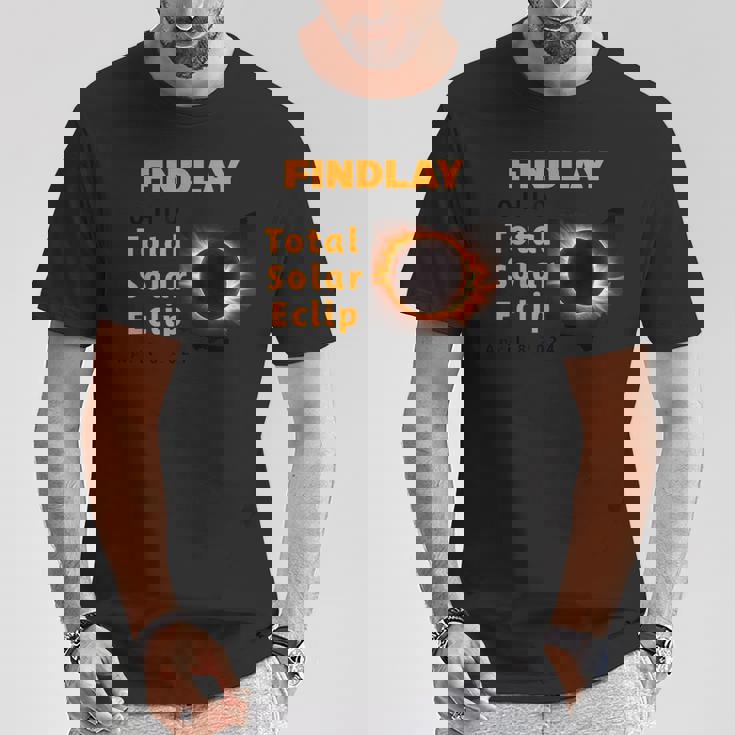 Findlay Ohio 2024 Total Solar Eclipse T-Shirt | Mazezy