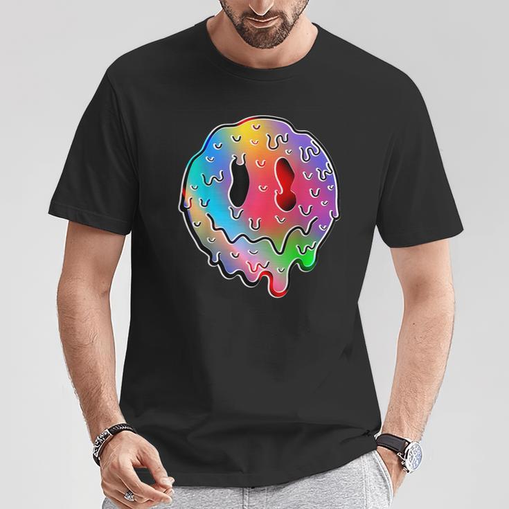 Melting Smiling Face Summer Vacation Happy Cute Smile T-Shirt - Monsterry