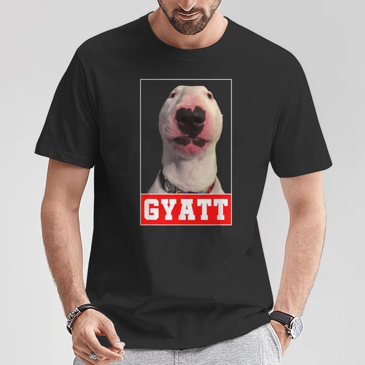 Gyatt Dog Meme Reaction Cringe Gyatt T-Shirt | Mazezy