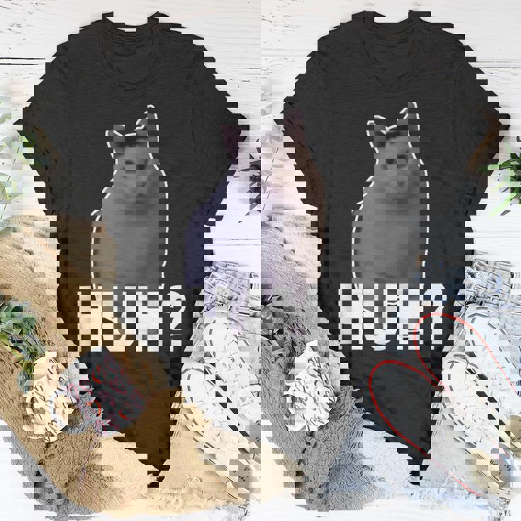 Huh Cat Meme T-Shirt - Seseable