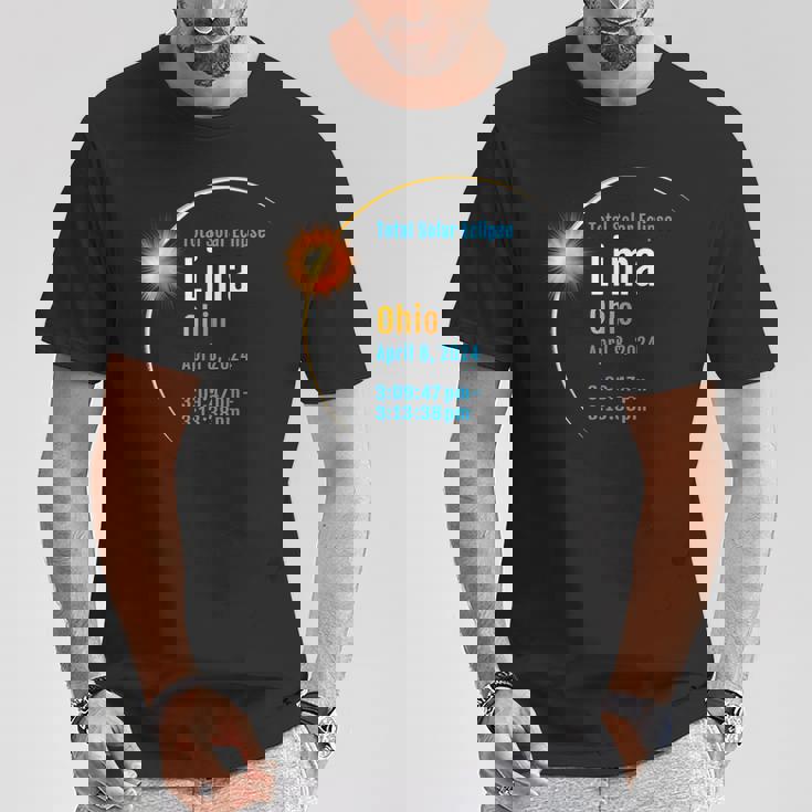 Lima Ohio Oh Total Solar Eclipse 2024 1 T-Shirt | Mazezy