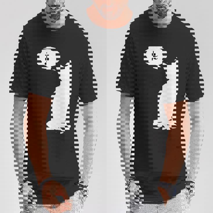 Mu Cat Greek Letter Mew Meow Miu T-Shirt - Monsterry