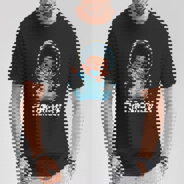 Team Boy Baby Announcement Gender Reveal Party T-Shirt - Seseable