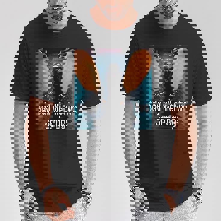 Today I Will Eat Two Corn Dogs Meme Silly T-Shirt | Mazezy