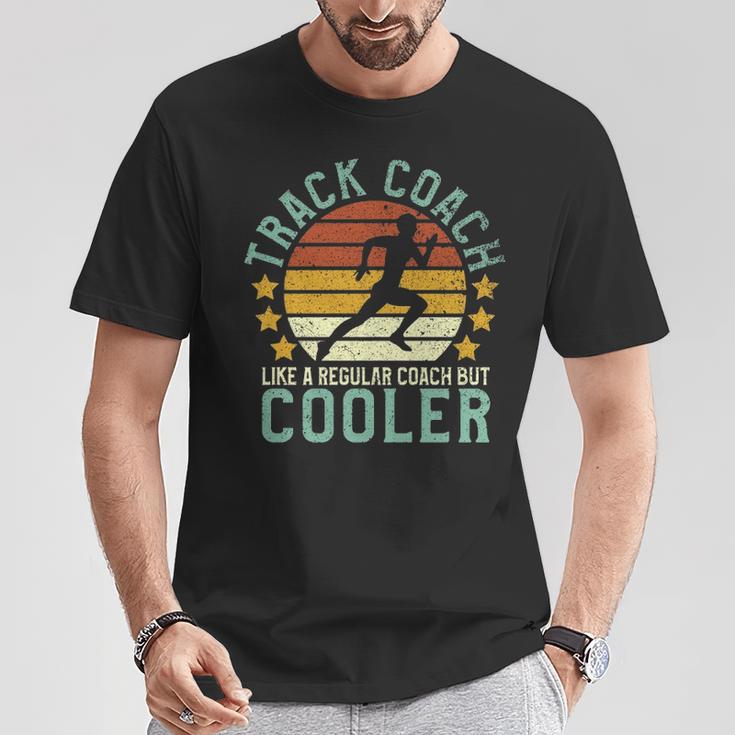Track Coach Track And Field Running Coach T-Shirt | Mazezy
