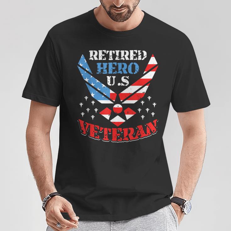 Us Air Force Veteran Retired Hero Us Air Force T-Shirt - Monsterry