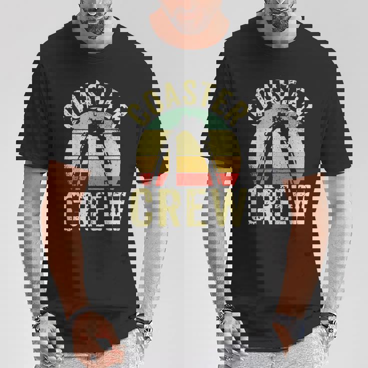 Vintage Rollercoaster Crew I Family Roller Coaster T-Shirt - Monsterry