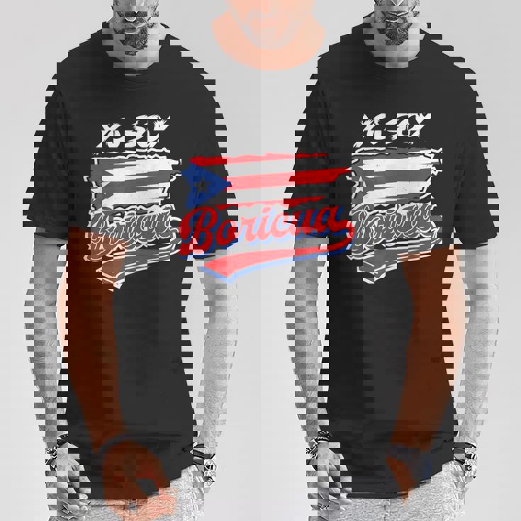 Yo Soy Boricua Puerto Rico Flag Puerto Rican Hispanic T-Shirt - Seseable