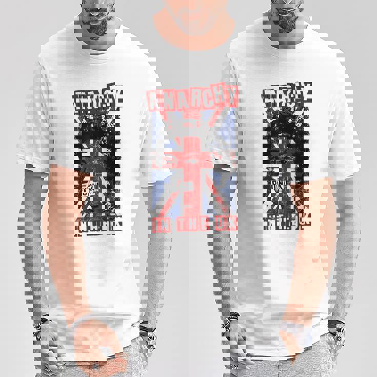 Anarchy In The Uk Union Jack T T-Shirt - Monsterry