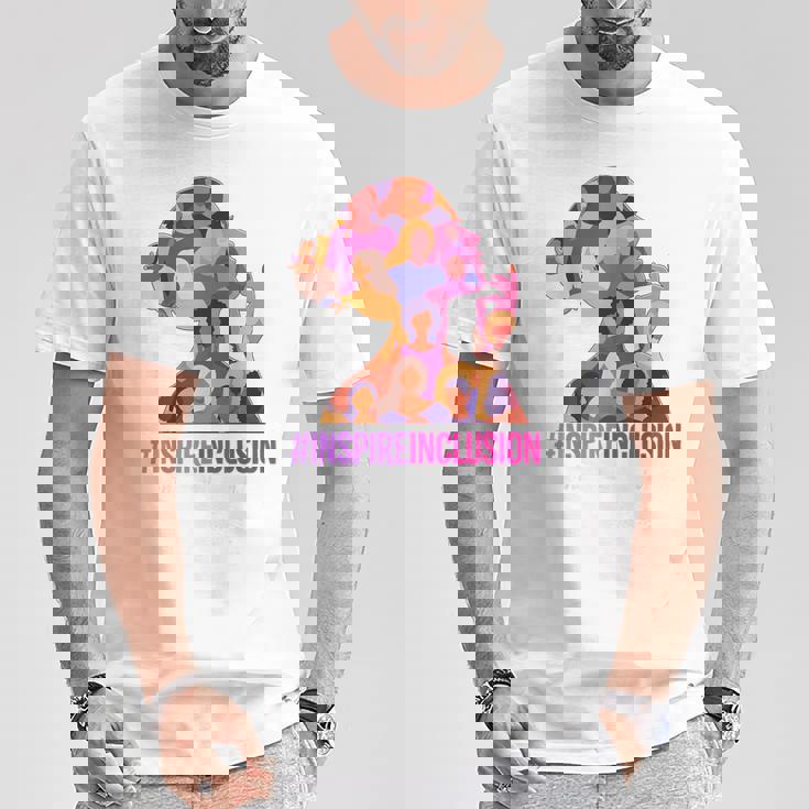 Inspire Inclusion International Women's Day 2024 T-Shirt | Mazezy