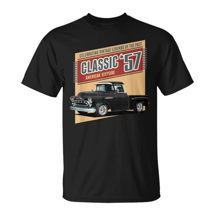 1957 57 Chevys Truck Vintage Cars Bel Air T-Shirt | Mazezy