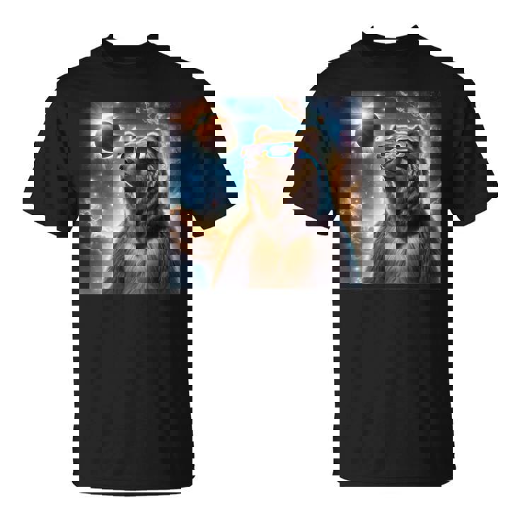 2024 Solar Eclipse Grizzly Bear Wearing Glasses Totality T-Shirt ...