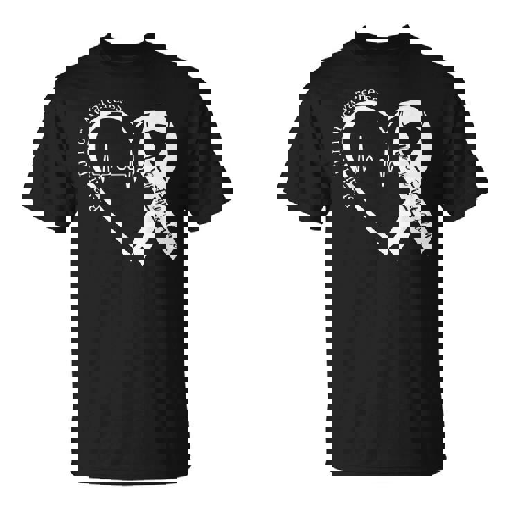 Brain Tumor Awareness Brain Cancer Support Family Matching T-Shirt | Mazezy