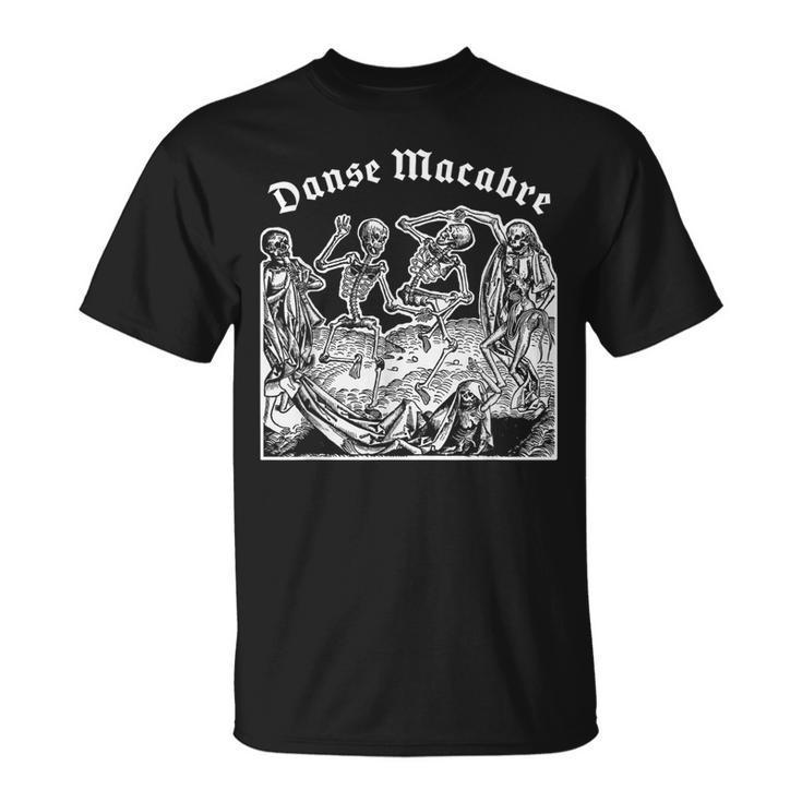 Danza De La Muerte Danse Macabre Esqueleto Medieval Espeluznante ...