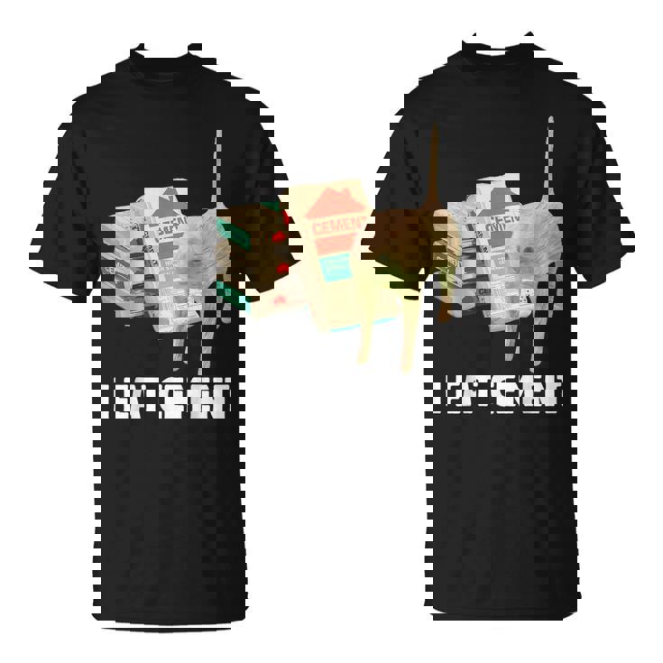 I Eat Cement Cat Meme Internet Memes Humorous Joke Pun T-Shirt | Mazezy