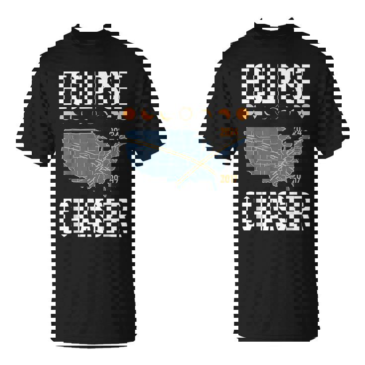 Eclipse Chaser Solar Eclipse 2024 Twice In A Lifetime T-Shirt - Seseable