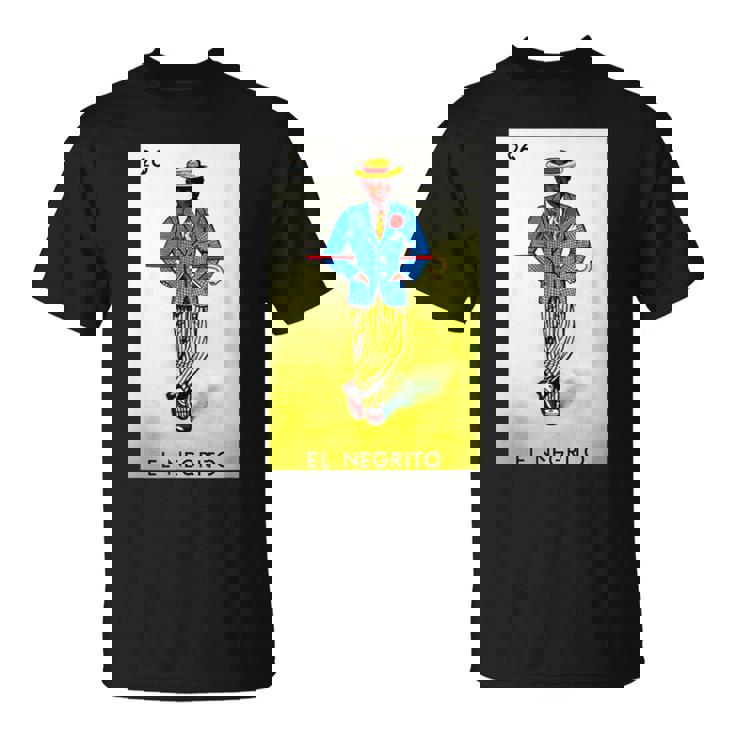 El Negrito Mexican Lottery Cards Lotto Mexicana Bingo Loto T-Shirt | Mazezy
