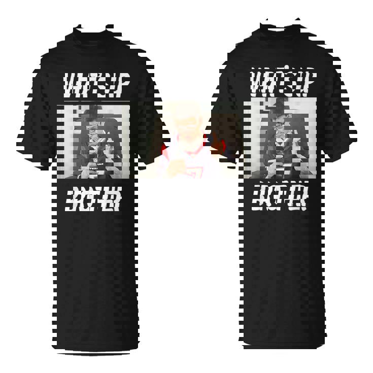 Sketch Streamer Whats Up Brother Meme T-Shirt - Seseable