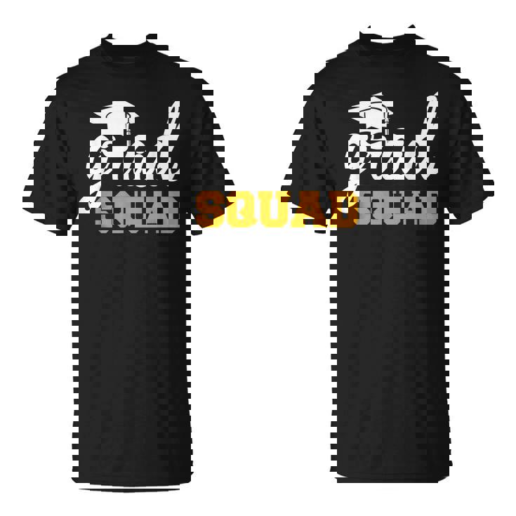 Grad Squad Senior Class Of 2024 Graduation Family Crew T-Shirt | Mazezy