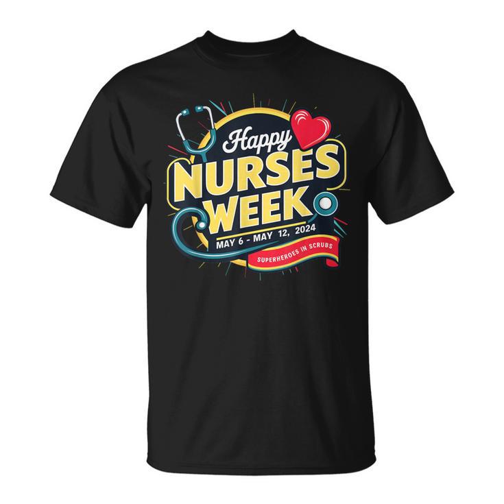 Happy Nurses Week And Day 2024 Superheroes In Scrubs B T-Shirt ...