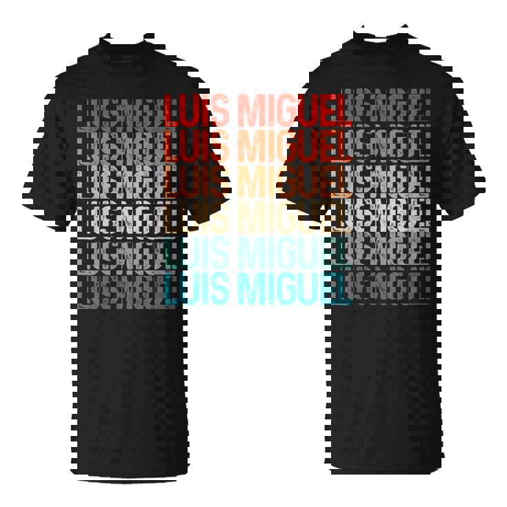 Luis Miguel Sol De México Cantante Mexicano Retro Cuello Camiseta unisex - Regaloses
