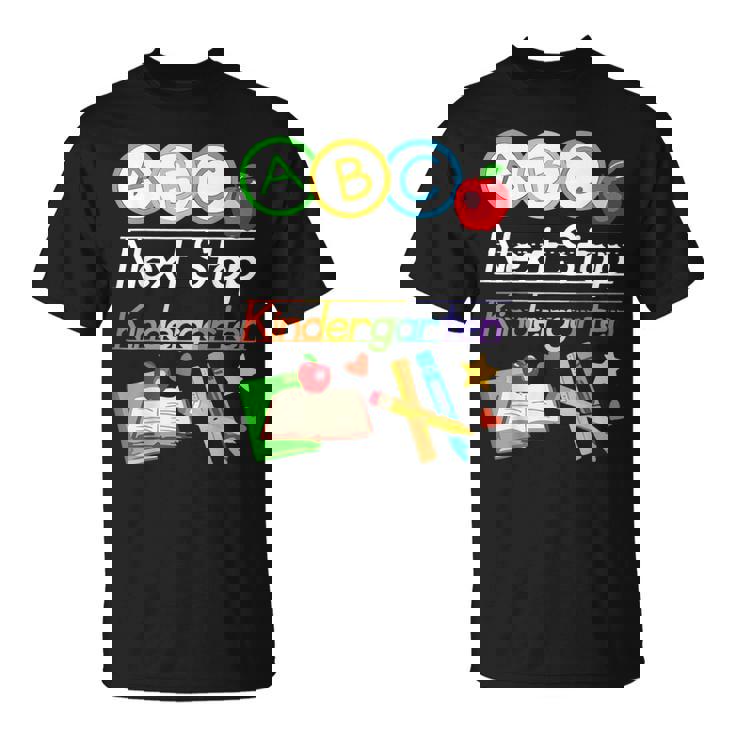 Next Stop Kindergarten Preschool Graduation 2024 Boy Girl T-Shirt | Mazezy