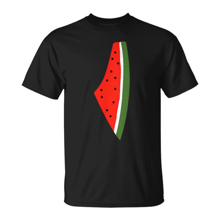 Palestine Flag Watermelon Peace 2024 Melon T-Shirt - Seseable