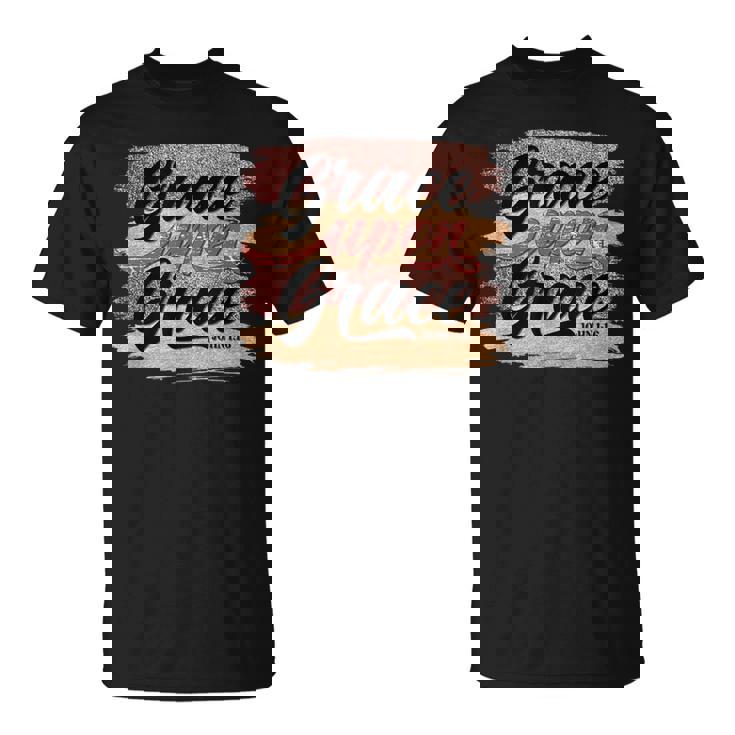 Prayer Bible Verse Religious Grace Upon Grace T-Shirt - Monsterry