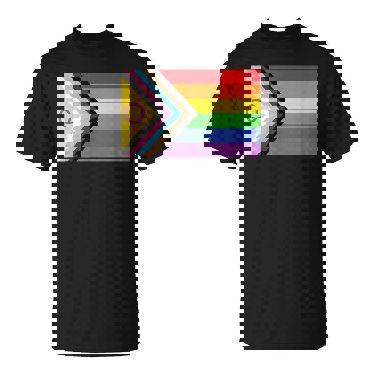 Progressive Pride Flag Intersex Inclusive Lgbtqia Equality T-Shirt ...