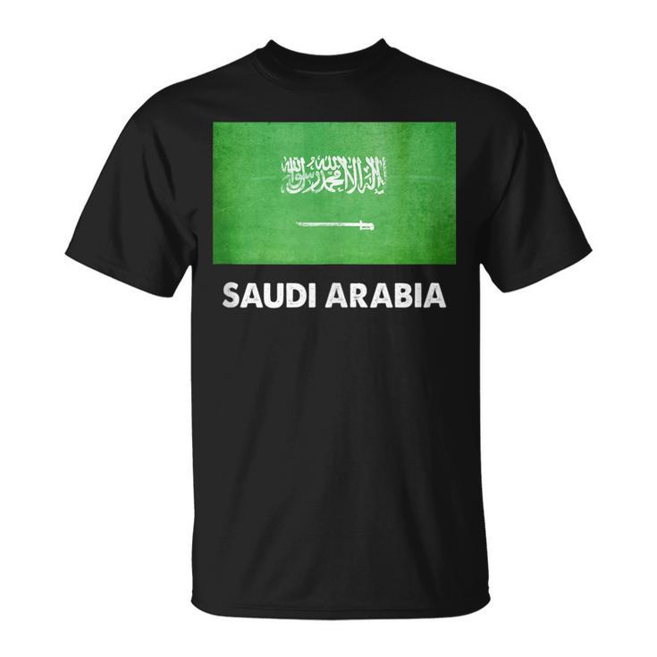 Saudi Arabian Saudi Arabia Flag T-Shirt - Monsterry