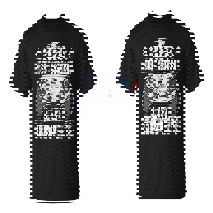 Senior Gamer 2024 High School Level Complete 2024 Grad T-Shirt ...