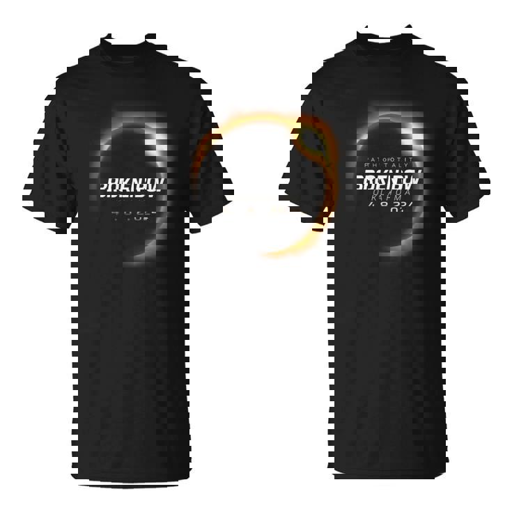Total Solar Eclipse 2024 Broken Bow Oklahoma April 4 2024 T-Shirt | Mazezy