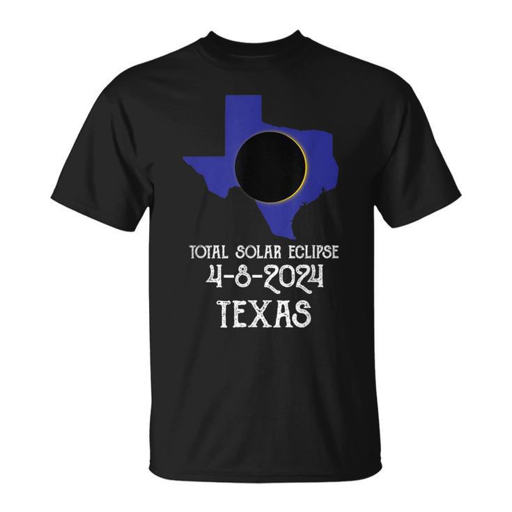 Total Solar Eclipse 2024 Texas Path Of Totality T-Shirt | Mazezy