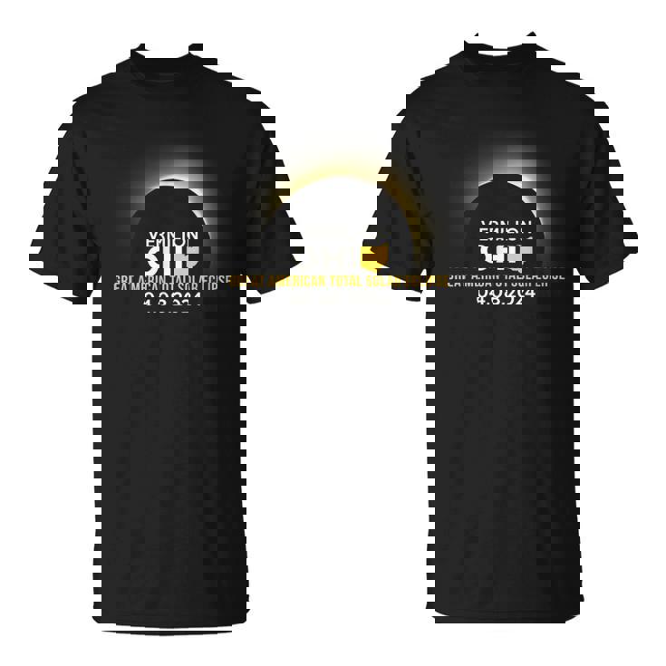 Vermilion Oh Ohio Total Solar Eclipse 2024 T-Shirt - Seseable