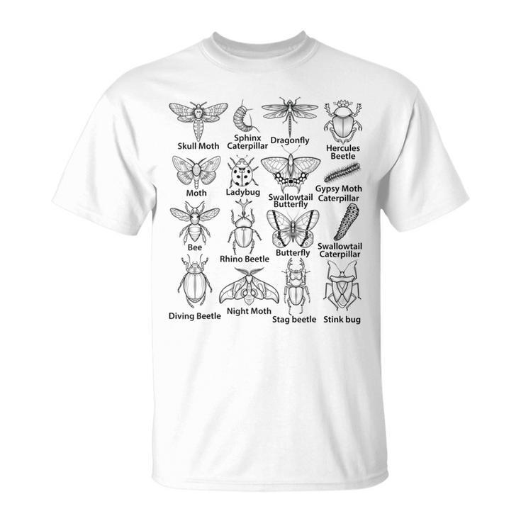 Colección De Dibujos De Insectos Lindos Para Niños Y Niñas Camiseta ...