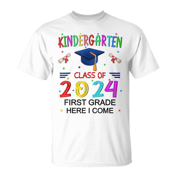 Kindergarten Graduation Class 2024 1St Grade Here I Come T-Shirt | Mazezy