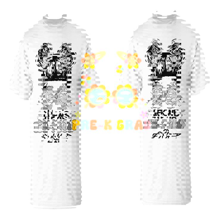 Little Miss Pre-K Grad Graduation 2024 Kid Girls Groovy Prek Women T ...