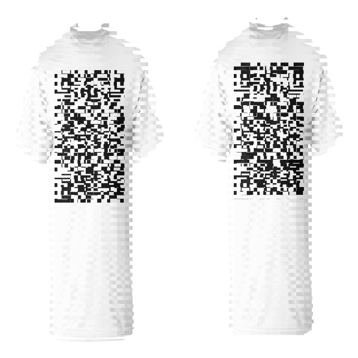Unique Qr-Code With Humorous Hidden Message Men's T-shirt Back Print ...