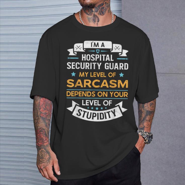 Best Hospital Security Guard Watchman Security Guard Dad T-Shirt ...