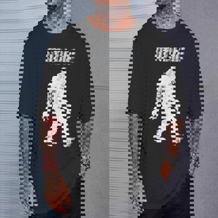 Bigfoot Circle Game Gotcha Meme Ok Hand T T-Shirt - Monsterry