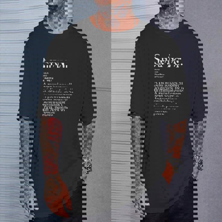 Definition Of Survivor T-Shirt - Thegiftio
