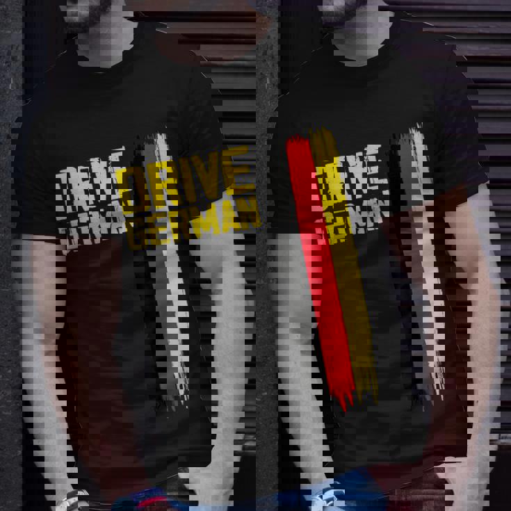 Drive German Cars Germany Flag Driving T-Shirt - Monsterry