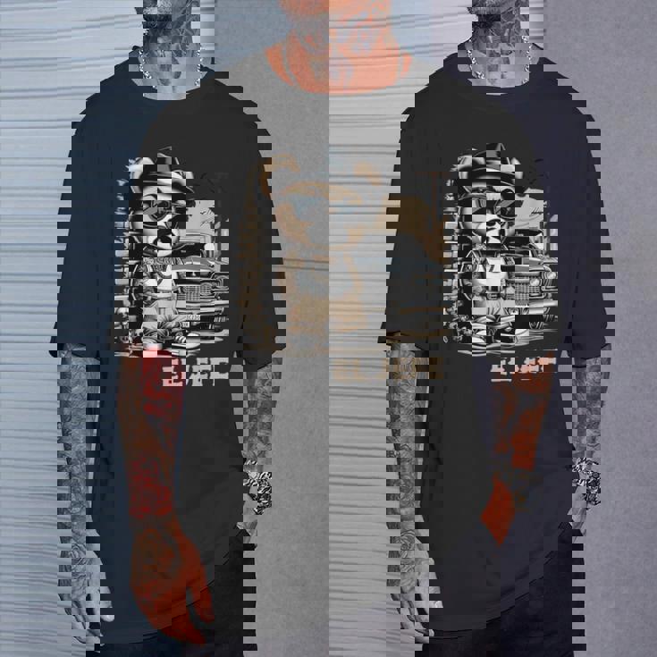 El Jefe Hip Hop Teddy Bear Lowrider Chicano Cholo T-Shirt - Monsterry