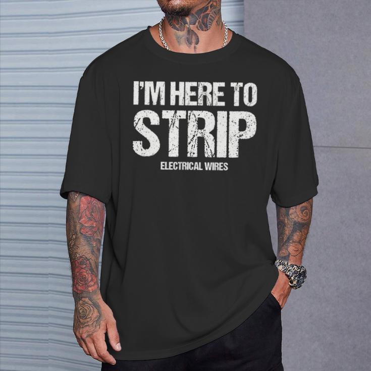 Electrician Lineman Tradesman Contractor Gif T-Shirt | Mazezy