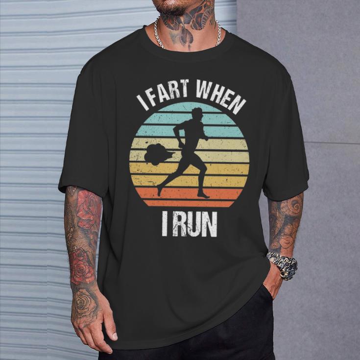 I Fart When I Run Running T-Shirt | Mazezy