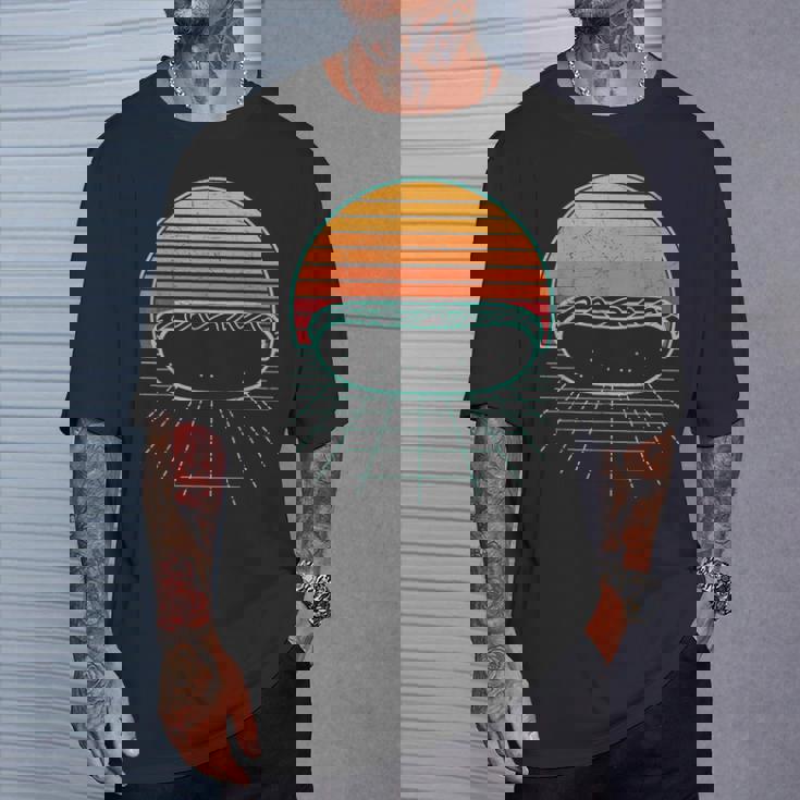 Hot Dog Sunset Retro Hotdog Sausage Frankfurter Wiener Frank T-Shirt ...