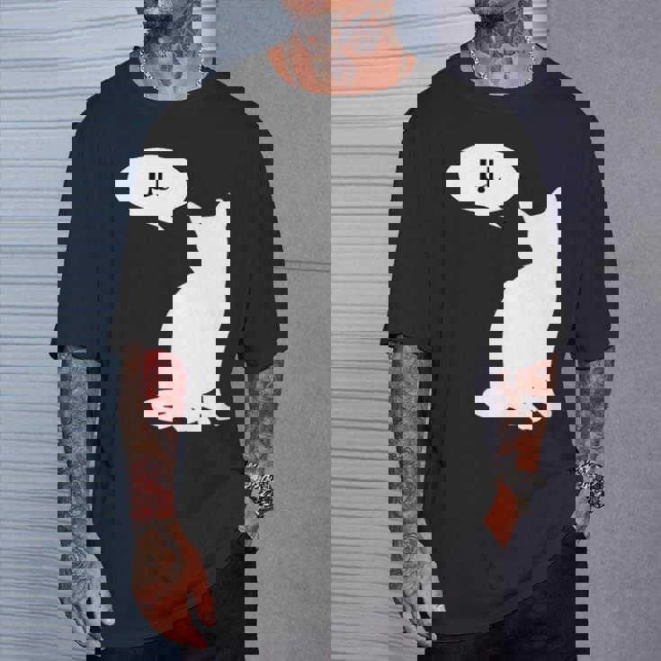 Mu Cat Greek Letter Mew Meow Miu T-Shirt - Monsterry