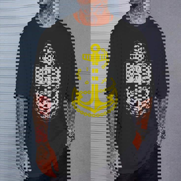 Navy Rank E7 Chief Petty Officer Insignia Anchor Patch T-Shirt - Monsterry